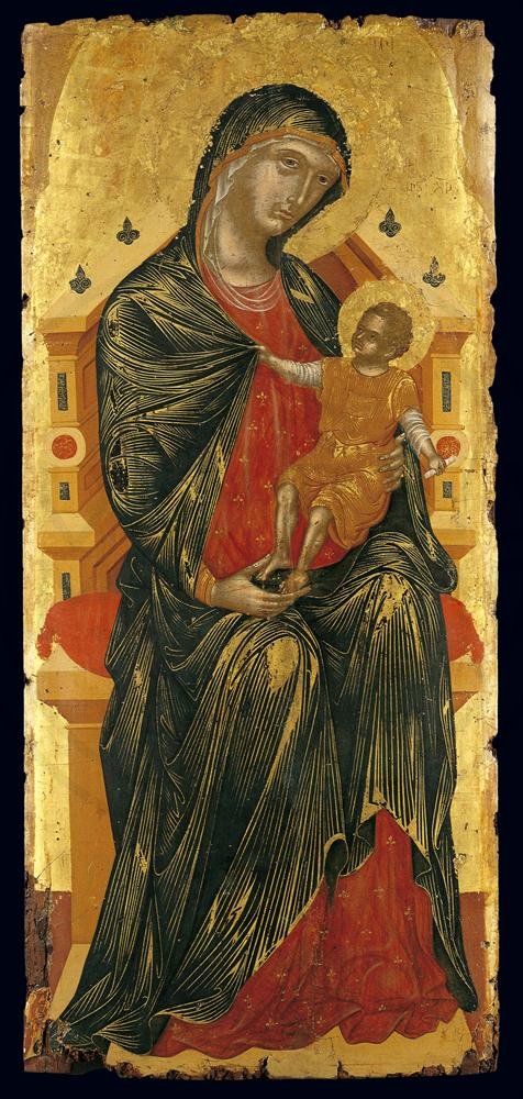 Η Θεοτόκος ένθρονη, Βρεφοκρατούσα - Μουσείο Μπενάκη