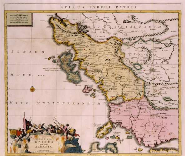Χάρτης της Ηπείρου - Μουσείο Μπενάκη